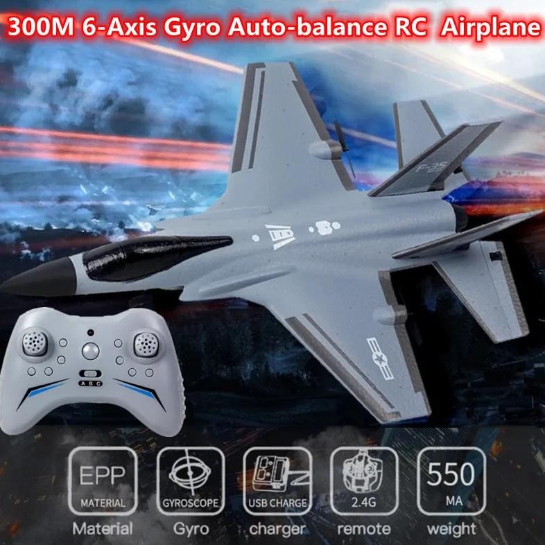 Jual AUTOMATIC BALANCE SIX-AXIS GYROSCOPE RC FIGHTER 300M EPP MATERIAL ...