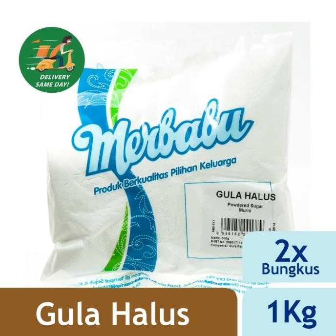 Jual Merbabu Gula Halus 1Kg x 2Pcs (Bisa Same Day Delivery) | Shopee ...