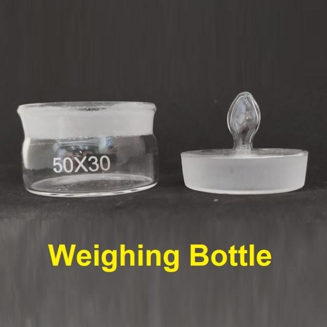 Jual BOTOL TIMBANG Dia.70 x H.35 MM | WEIGHING BOTTLE LOW FORM | Shopee ...