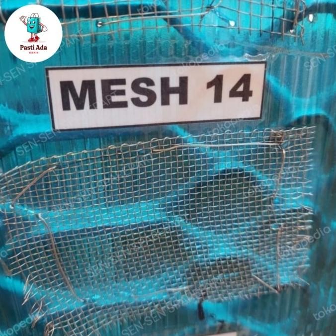 Jual WIREMESH MESH 14 STAINLESS 304 / KAWAT MESH 14 METERAN TEBAL 0,4MM ...