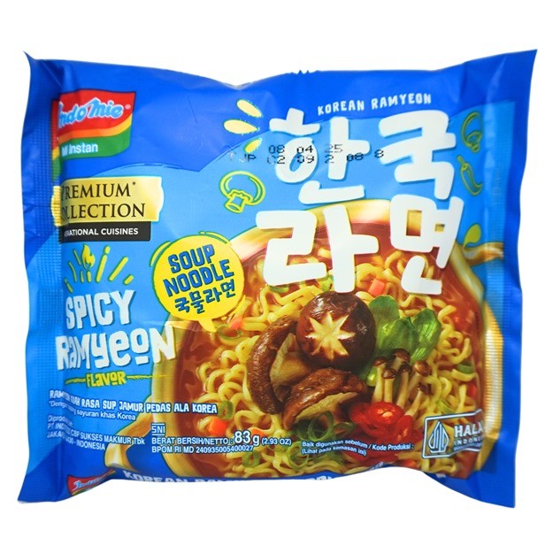 Jual S19244 INDOMIE RAMYEON SUP JAMUR PEDAS ALA KOREA MIE INSTANT 83GR BUNGKUS SPICY RAMYUN MAJU ...