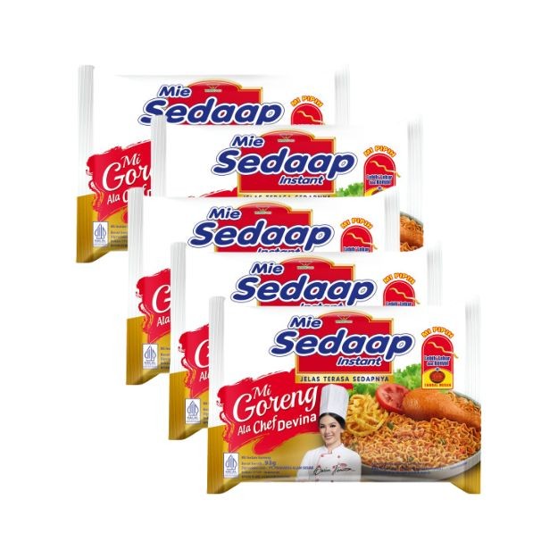 Jual S20581 SEDAAP GORENG ALA CHEF DEVINA MIE INSTANT 93GR KEMASAN ...