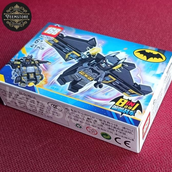 Jual Brick Block Puzzle Mainan Rakit Batman Aircraft 41pcs [L6003-1 ...