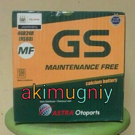 Jual Aki Gs Astra Mf Ns60 45Ah 12V Aki Kering Rocket Incoe Yuasa | Shopee Indonesia