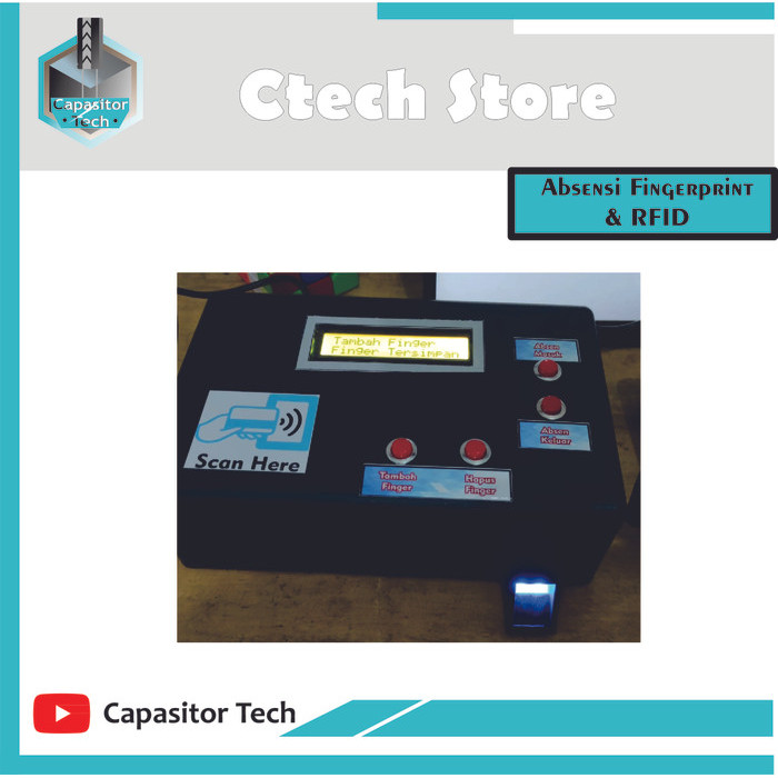 Jual Mesin Absensi Dengan Esp32 Berbasis Rfid Dan Fingerprint | Shopee ...