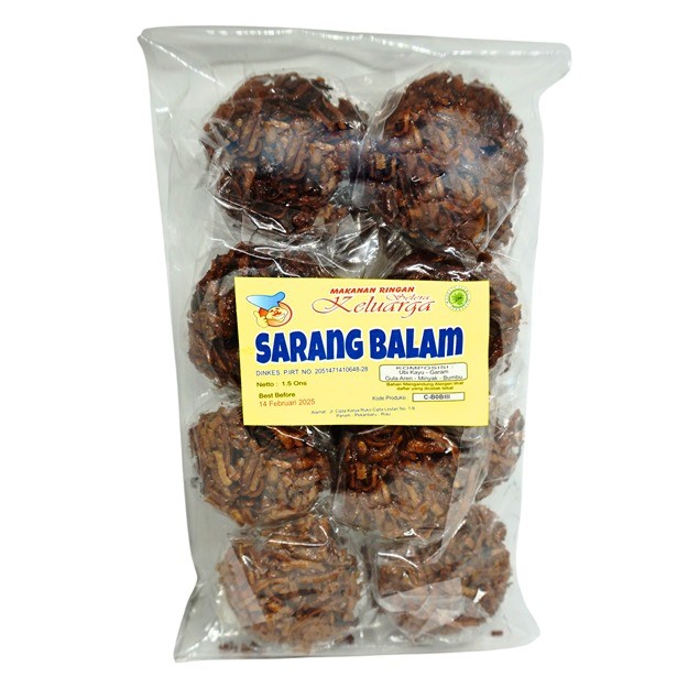 Jual S17814 SNACK SELERA KELUARGA SARANG BALAM 150GR MAJU BERSAMA ...