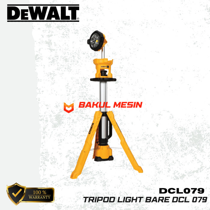 Jual DEWALT DCL079 Cordless Tripod Light Bare Lampu DCL 079 - Unit Only ...