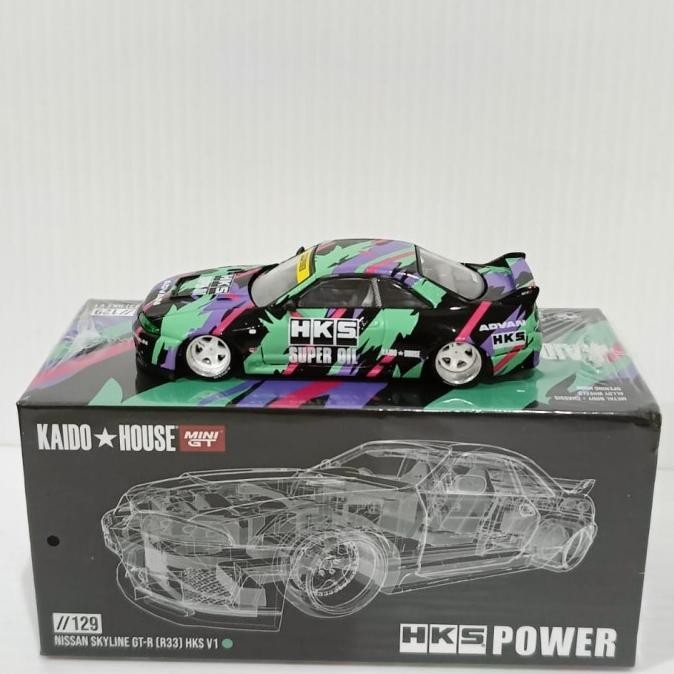 Jual Kaido House Minigt Mini GT Nissan Skyline GTR R33 HKS Power V1 ...