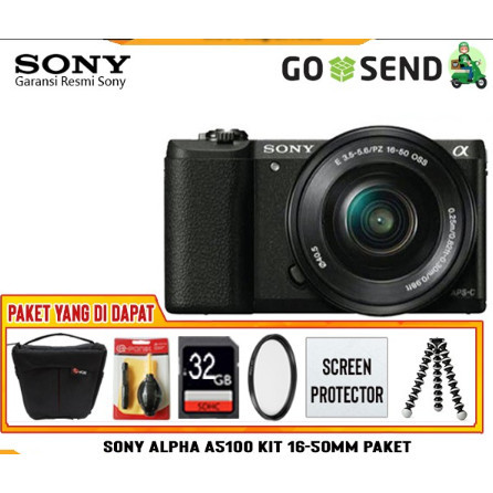 Jual Paket Kamera Sony A5100 Kit 16-50mm Original | Shopee Indonesia