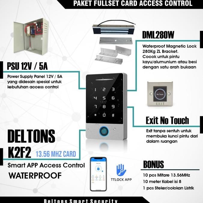 Jual Jual | Bagus Fingerprint Smart Door Access Control K2F2 Magnetic ...