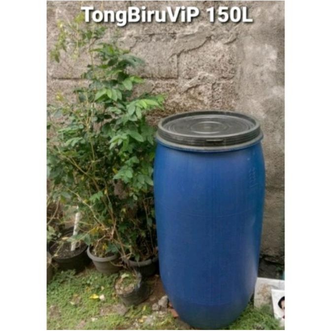 Jual 150L Tong Biru / Tong Sampah / Gentong Air/Drum murah & serbaguna ...
