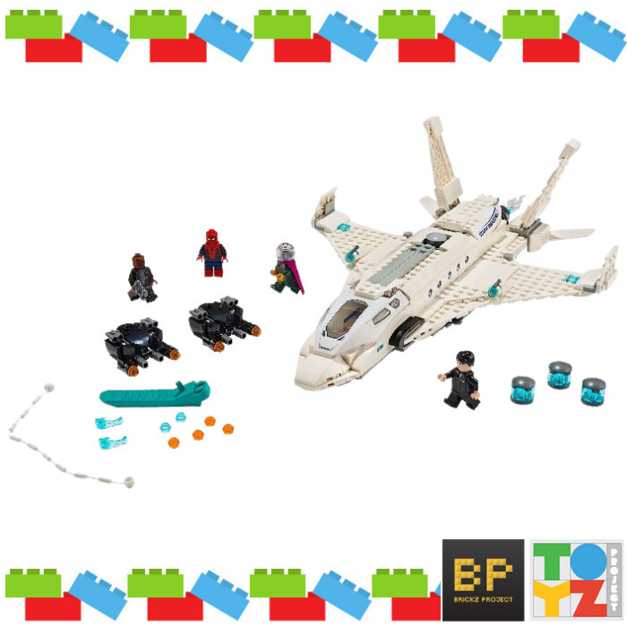 Jual Lego Super Heroes 76130 Stark Jet and Drone Spiderman | Shopee ...