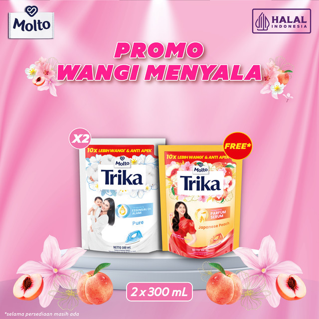 Jual Buy 2 Molto Trika Pure 300ml free Molto Trika Japanese Peach 300ml ...