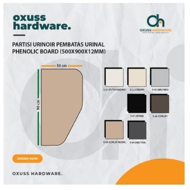 Jual PARTISI URINOIR PHENOLIC BOARD (35X90 CM) X12 MM | Shopee Indonesia