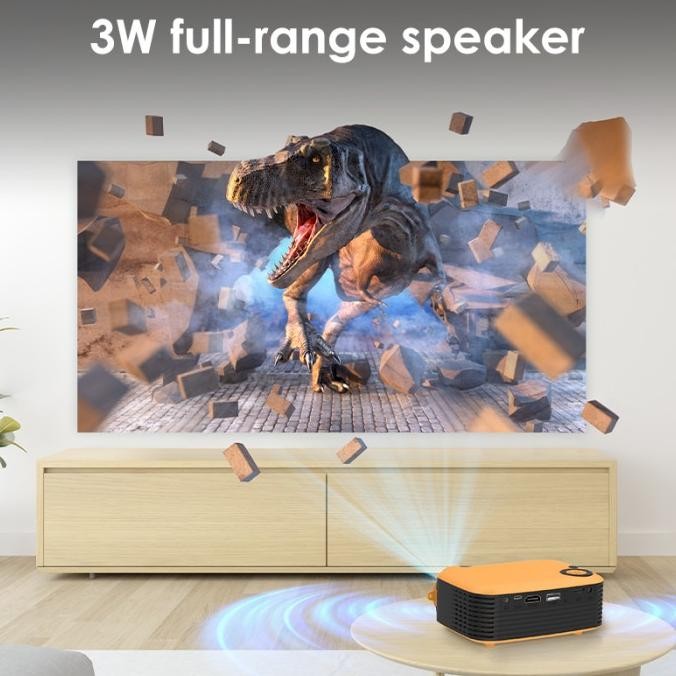 Jual Deli Aoka Proyektor Mini Projector 1000 Lumens 1080p HD VS6001 PBS ...