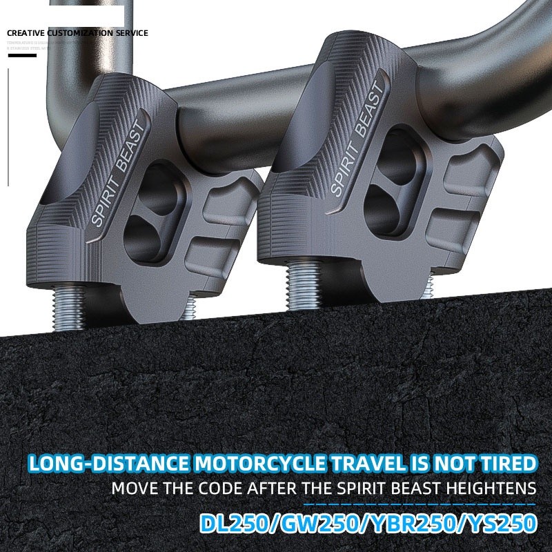 Jual SPIRIT BEAST Klem Riser Peninggi Setang Dasar Setang Sepeda Motor untuk DL250 GW250 S/F ...