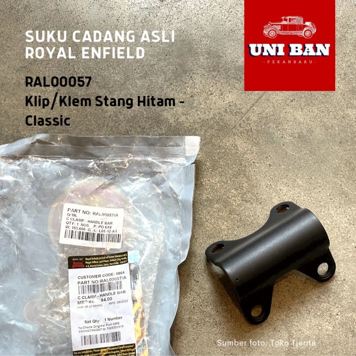 Jual Klem Klip Stang Hitam Classic RAL00057 - Royal Enfield ASLI ...
