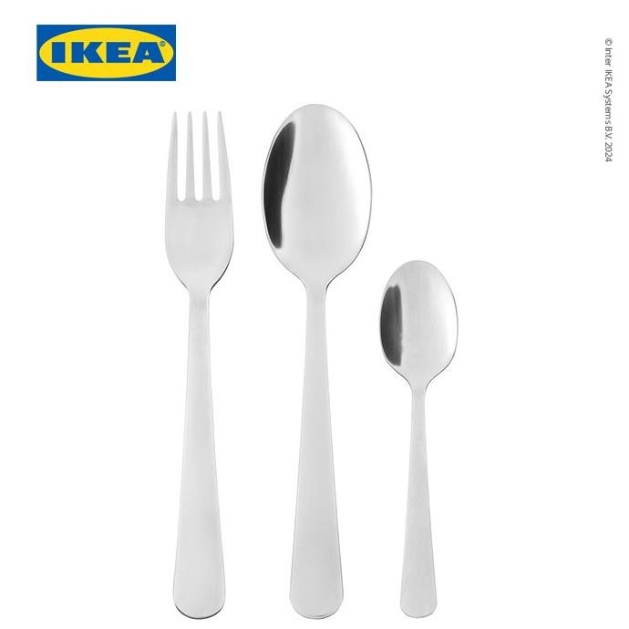 Jual Ikea Dragon Set Peralatan Makan Sendok Garpu Isi 18Pcs | Shopee ...