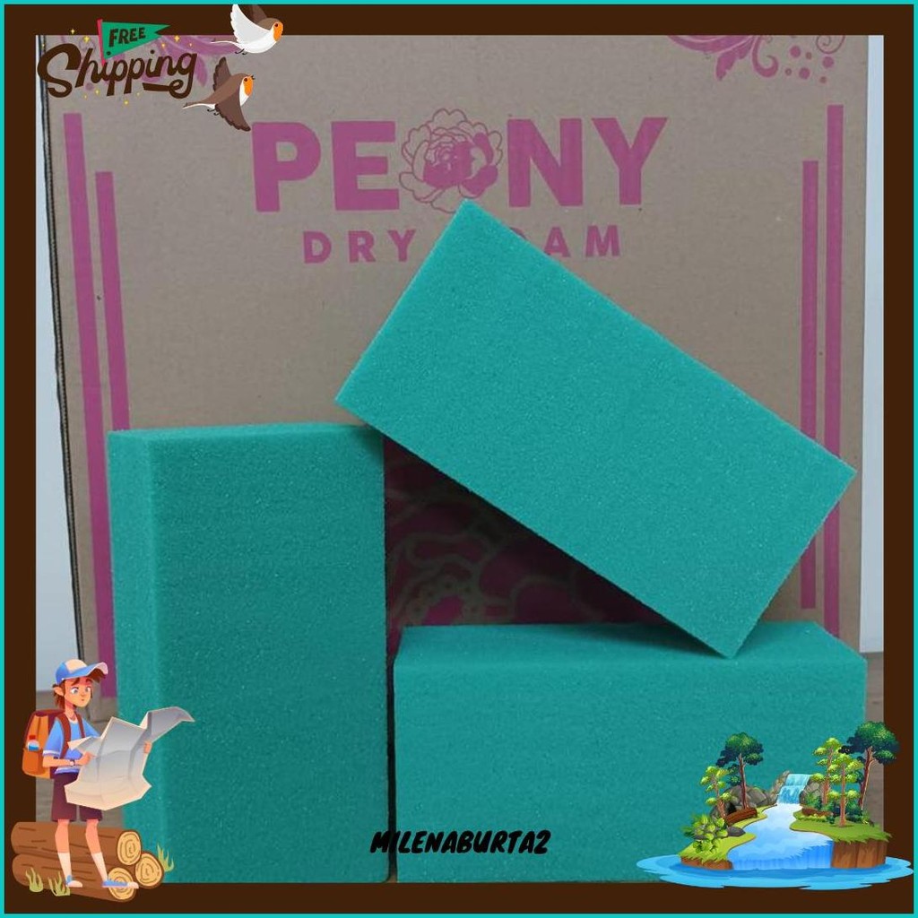 Jual Floral Foam Peony Dry/Busa Bunga Kering/Oasis Kering (24 Pcs ...