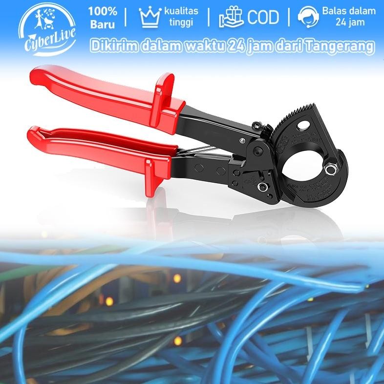 Jual Alat Pemotong Kabel Listrik 240mm Ratchet Cable Wire Cutter Tang ...