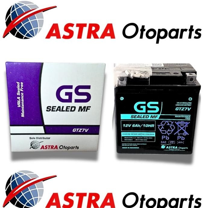 Jual AKI MOTOR GS ASTRA GTZ7V ORIGINAL UNTUK MOTOR NMAX AEEOX LEXI ...