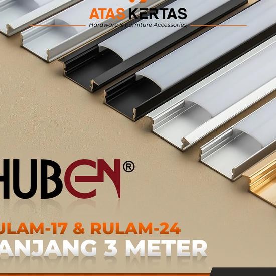 Jual Rulam 24 / Rulam 17 Rumah Lampu Led Strip Housing / Cover Led ...