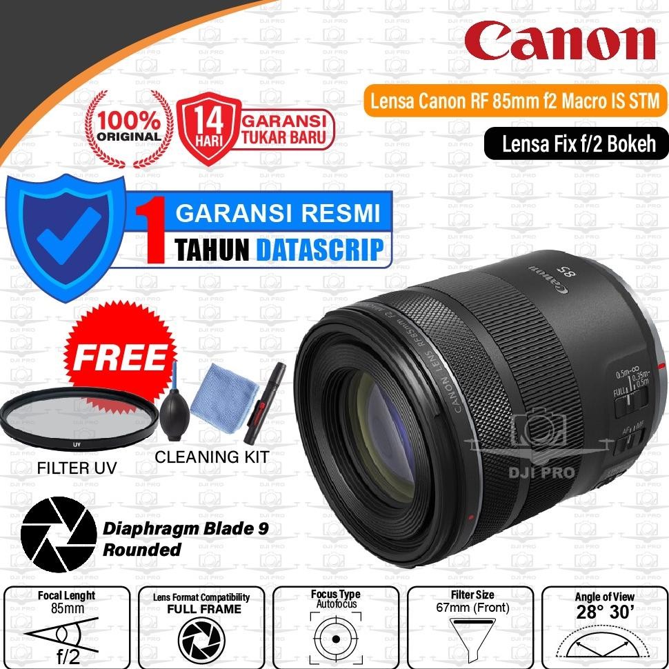 Jual Kons Lensa Canon Rf 85Mm F2 Macro Is Stm Lens Fix F 2 Bokeh | Shopee Indonesia