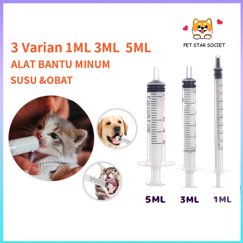Jual SPET Kucing Suntikan 1ml / 3ml / 5ml Sepetan Spuit Pelontar Alat ...