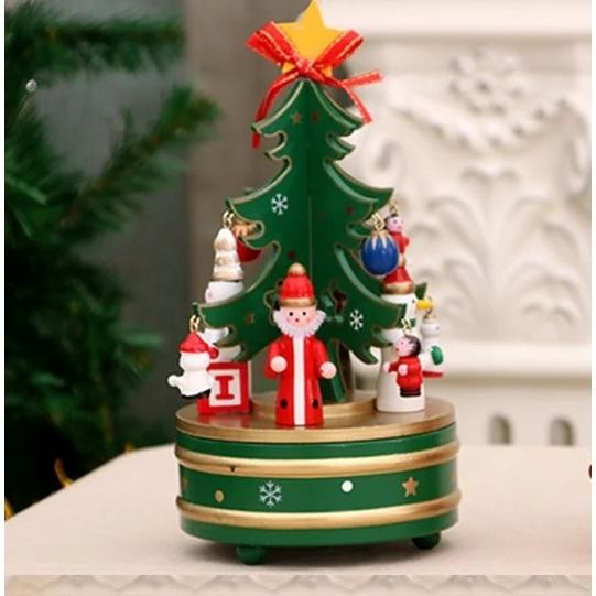 Jual Music Box Natal Pohon Natal Kayu Small by Platefulnco | Shopee ...