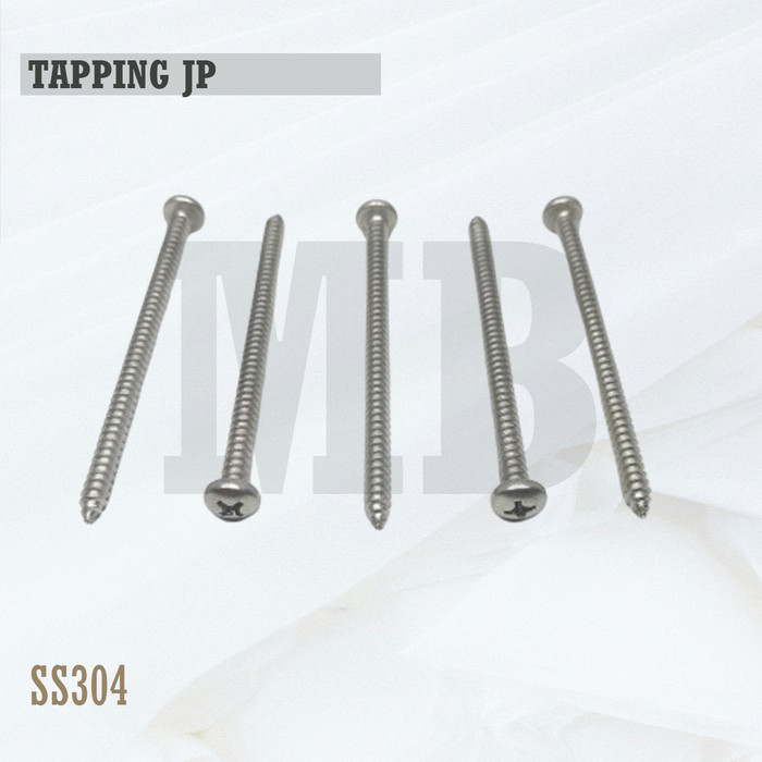 Jual PAB 12X 3/4 Tapping Screw PH 12 X 3/4 Skrup Kepala Bulat Stainless SS304 Tapping JP / Tapp ...