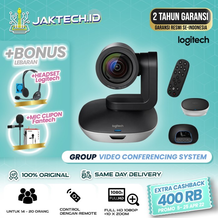Jual Promo!! Logitech Group Video Conferencing System Cam / Webcam ...
