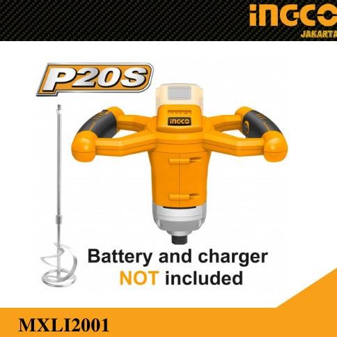 Jual Mesin Pengaduk Cat (M14) Cordless Mixer INGCO MXLI2001 Mixer Cat ...