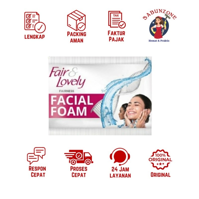 Jual Sabun Cuci Muka Glow & Lovely Facial Foam Fair & Lovely Sachet 8 ...