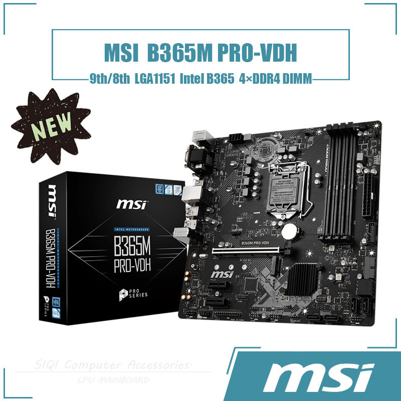 Jual Motherboard MSI B365M PRO-VDH LGA 1151 4×DDR4 DIMM Menggunakan ...