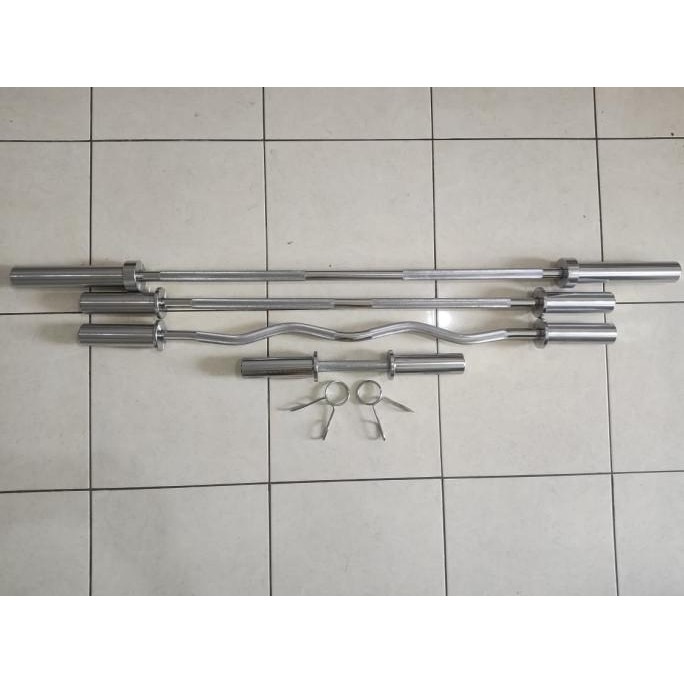 Jual OLYMPIC BAR Stick Barbel Dumbell Barbell Stik Lurus Bengkok 5cm ...