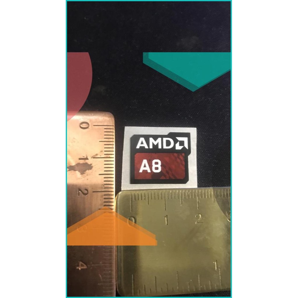 Jual Sticker stiker logo AMD A8 11OKTZ4 perkakas | Shopee Indonesia