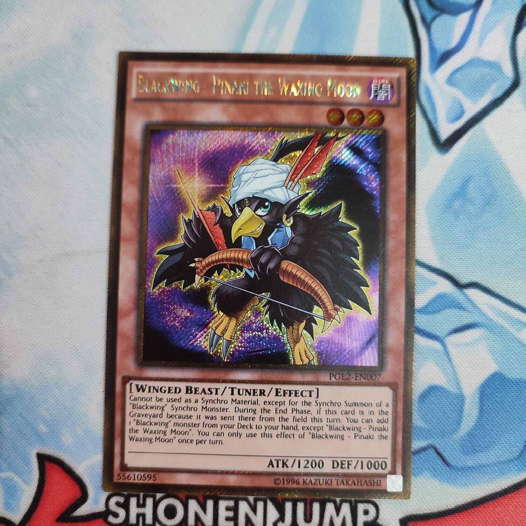 Jual yugioh blackwing pinaki the waxing moon PGL2 gold secret rare ...
