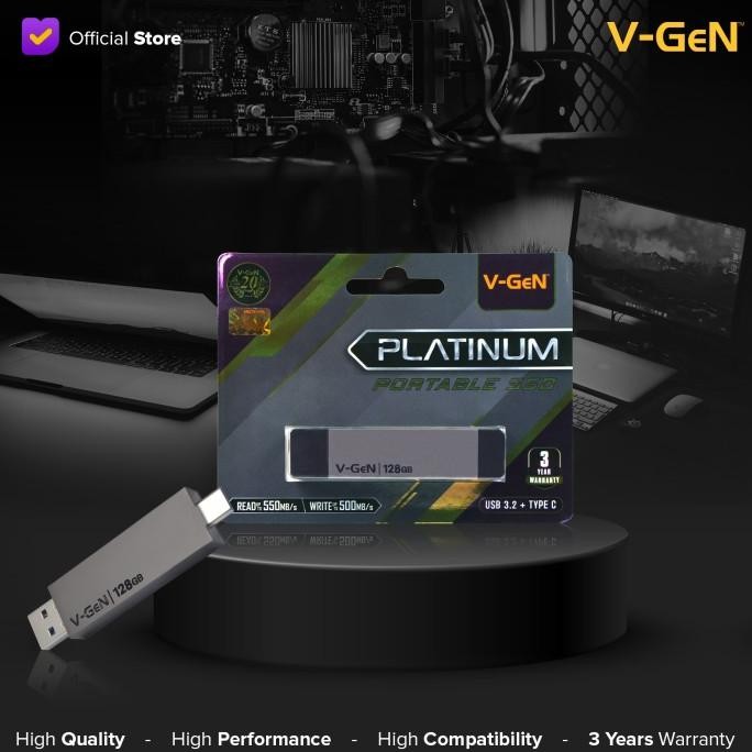 Jual Ssd V-Gen Ssd Portable 128Gb 256Gb 512Gb 1Tb 2Tb Hdd External Type ...