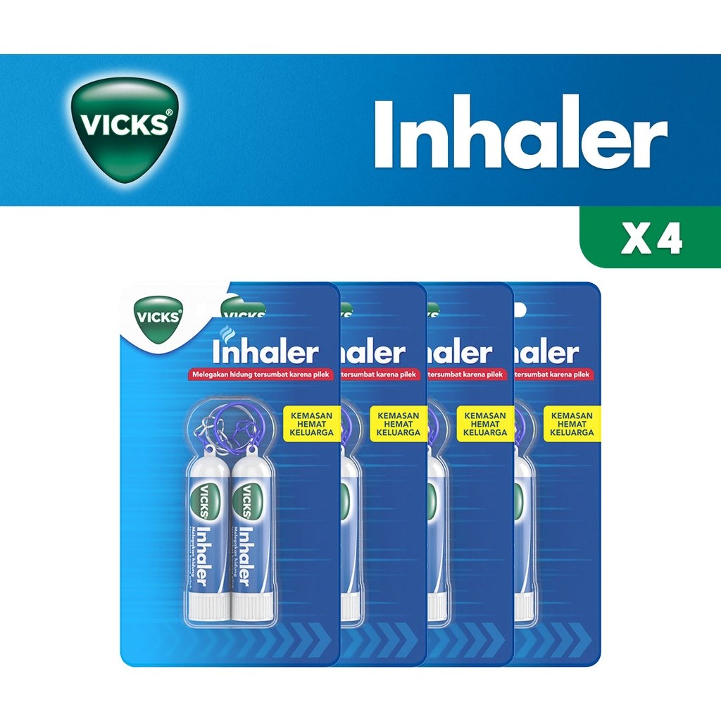 Jual VICKS Inhaler Hidung Tersumbat 0.5ml x4 | Shopee Indonesia