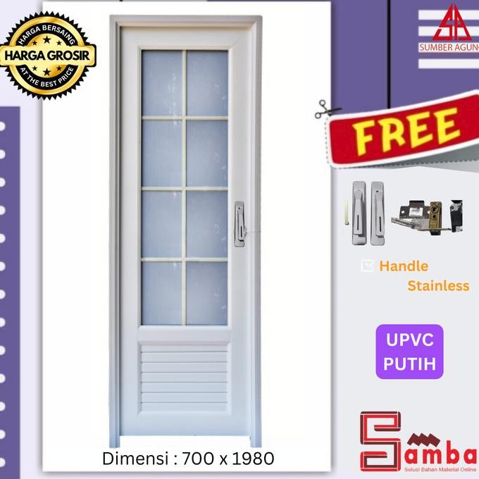 Jual PINTU UPVC 70X198 EDEN JOICE / PINTU KAMAR MANDI UPVC FS | Shopee Indonesia