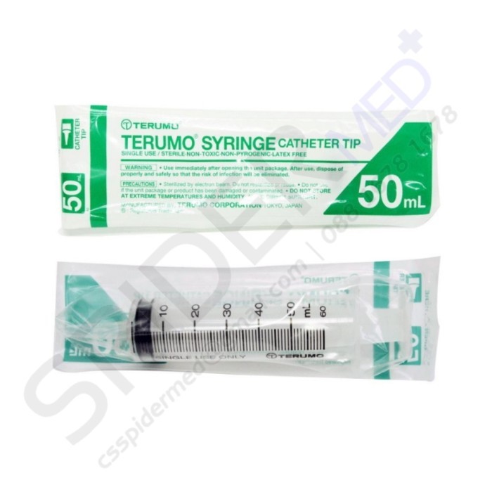 Jual Terumo Syringe 50 CC Catheter Tip Lubang Tengah Spuit Terumo 50CC | Shopee Indonesia