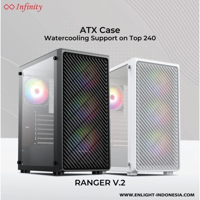 Jual HARGA DISC - Casing INFINITY RANGER V2 Free 3 FAN RGB | Shopee ...