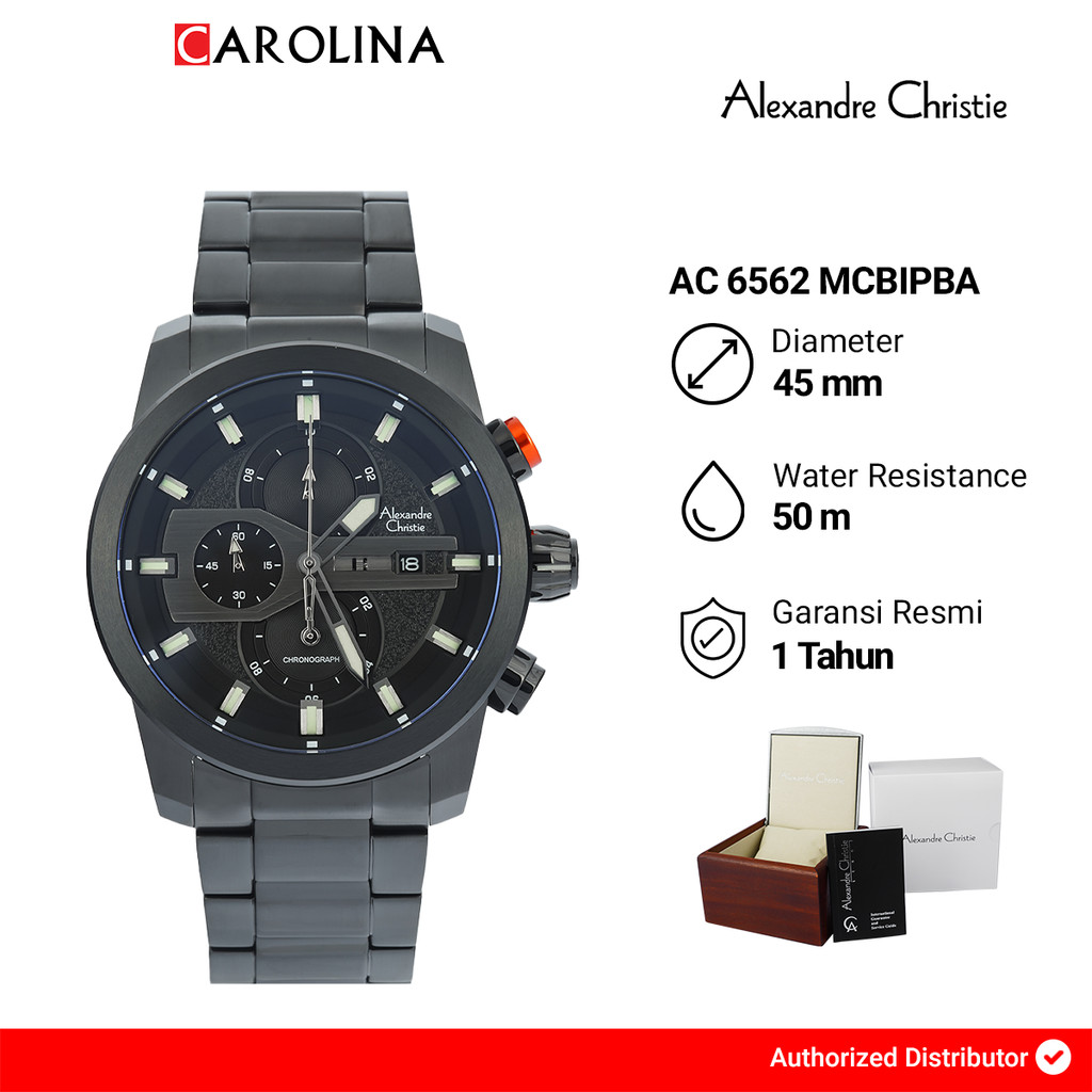 Jual Jam Tangan Pria Alexandre Christie Chronograph AC 6562 MCBIPBA ...