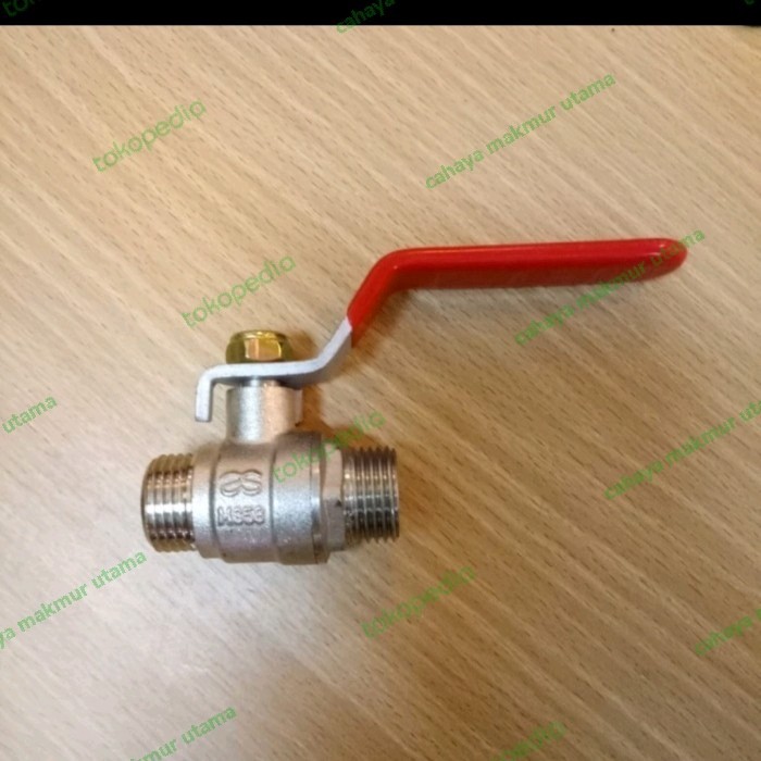 Jual ball valve drat luar ke drat luar 1/2" inch | Shopee Indonesia