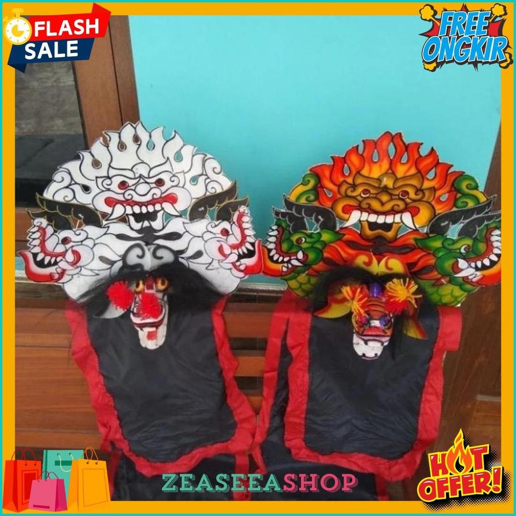 Jual Caplokan Barongan Devil Kayu Anak Usia 2-4 Tahun Kain Panjang ...