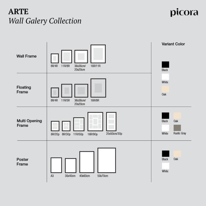 Jual PICORA ARTE Poster Frame 16R Plus 40x60cm Pigura Bingkai Foto ...