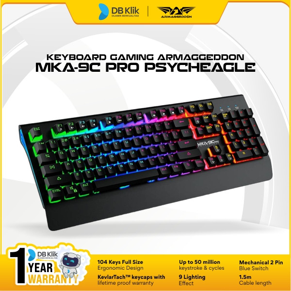 Jual Armaggeddon Keyboard Gaming Mka-9C Pro Psycheagle - Mka9C | Shopee Indonesia