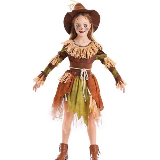 Jual Lucky Vicky / SCARECROW COSTUME Halloween The wizard of Oz costume ...