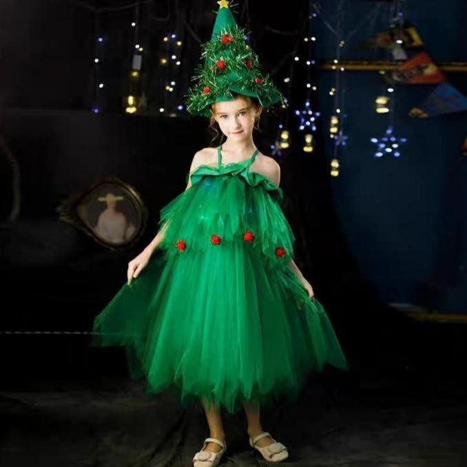 Jual Lucky Vicky / Christmas Tree Dress Costume Kostum Natal Pohon ...