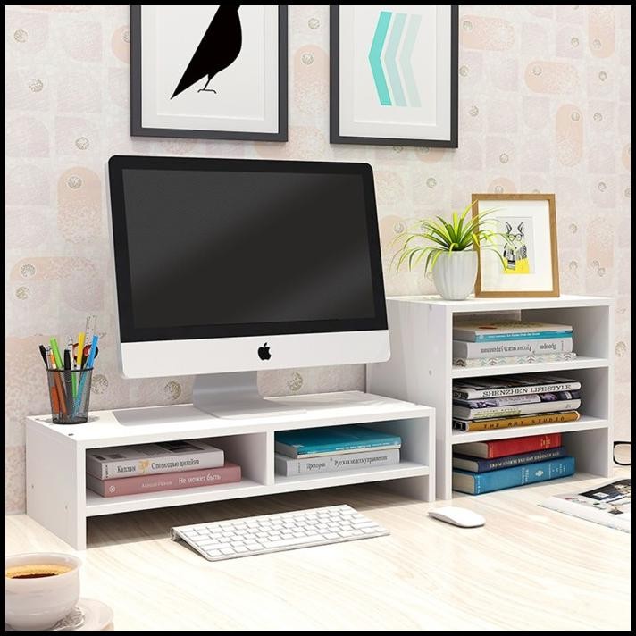 Jual Rak Meja Laptop / Komputer / Meja Belajar Dengan Storage Box A1026 ...